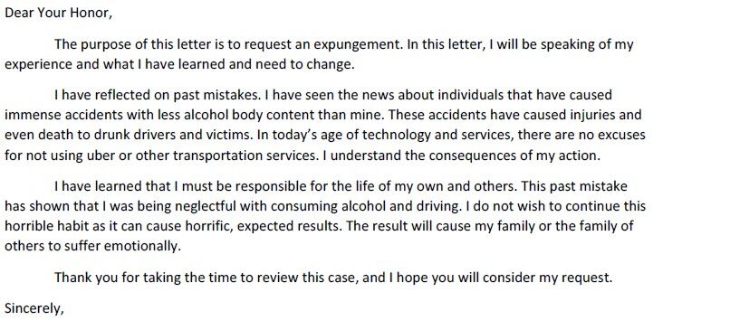 How To Write An Expungement Letter: A Step-by-Step Guide | Orange ...